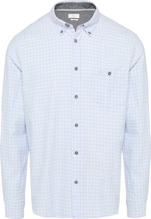 s.Oliver Regular Fit: Kariertes Hemd mit Button-Down-Kragen hellblau L