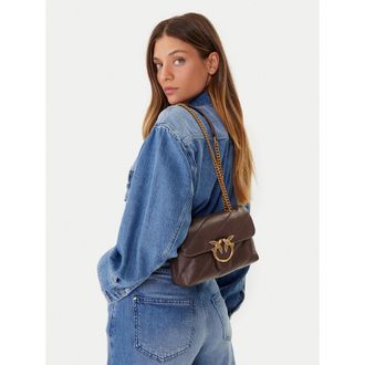 Pinko Handtasche PINKO Love Puff Mini CL PE 25 PLTT 100039 A0F2 Braun