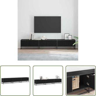 vidaXL vidaXL Wohnzimmer TV-Schrank - TV-Einheiten 2 pcs Schwarz Eichen-Optik 240 x 35 x 41 cm