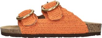 Maliparmi Maliparmi, Femme, Chaussures, Orange, Taille: 36 EU Mules en coton