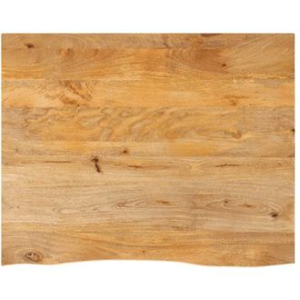 vidaXL Dessus de table &agrave; bord vivant 100x80x2,5cm bois massif manguier Vidaxl