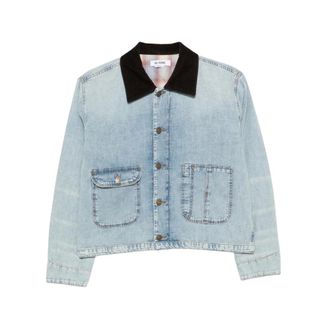 Re/Done Canyon Jacket - Femme - Vestes - Bleu - Taille: 38 FR