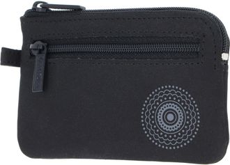 Oxmox Schl&uuml;sselm&auml;ppchen New Cryptan Keyholder Circle Bloom Print Grey Black schwarz