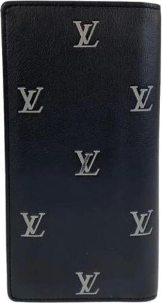 Louis Vuitton unisex, Pre-owned, Noir, Taille: ONE Size Portefeuille en cuir Vintage Pre-owned