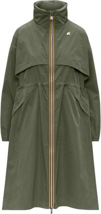 K-Way Femme, Manteaux, Vert, Taille: 42 FR Aube Memory Touch Jacket