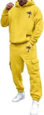 Generic Survetement Homme,Jogging Ensemble Respirant et Confortable, Surv&ecirc;tement Homme, Sweat &agrave; Manches Longues et Combinaison de Sport pour Gym et Jogging &Eacute;l