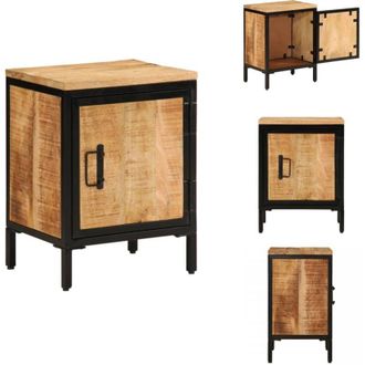 vidaXL Nachttisch 40x30x52,5 cm Raues Massivholz Mango - Nachttisch - Massivholzm&ouml;bel - Mangoholz - Wohnraumgestaltung - Schlafzimmerm&ouml;bel