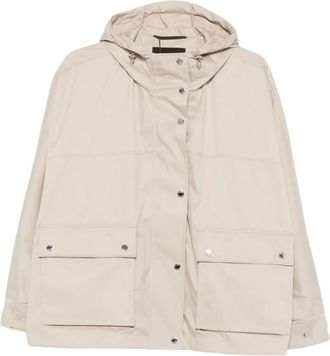 Moorer Femme, Vestes, Beige, Taille: 38 FR Maryana-Ad Rain Jacket