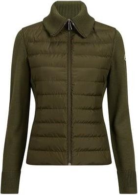 Moncler Veste Cardigan bi-mati&egrave;re