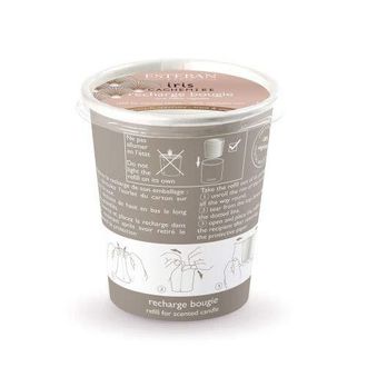 Esteban Paris Parfums Recharge pour bougie parfumée 170g IRIS CACHEMIRE