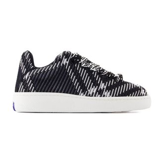 Burberry Womens Ribbed Knit Sneaker Black