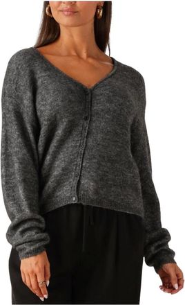 Moss Copenhagen Damen, Strickwaren, Grau, M/LGr&ouml;&szlig;e