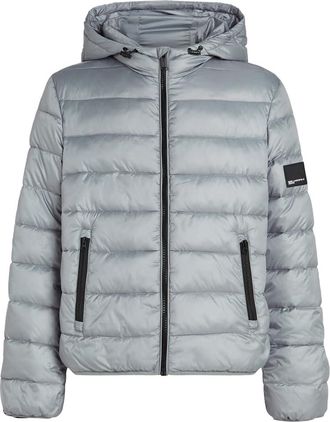 Karl Lagerfeld Karl Lagerfeld Jeans, Herren, Leichte Wattierte Jacke, Normale Passform, Grau, S