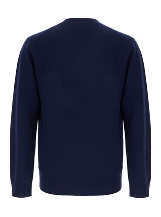 Aspesi Wool and Cashmere Blend Sweater - Navy