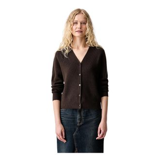 Marc O'Polo Kurzer Cardigan - - Knitwear - Damen - Braun - L