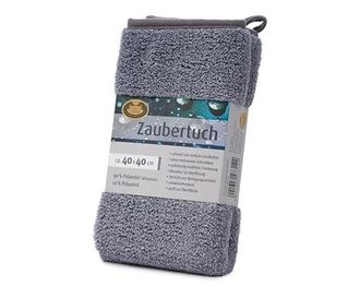 Gözze Zaubertuch, Sehr saugstarkes Mikrofasertuch, 600 g/m², Reinigungstuch für Bad, Küche und Auto, 40 x 40 cm - Anthrazit