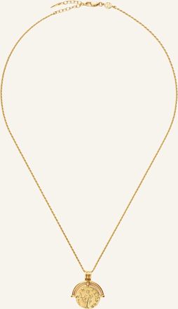 Missoma Missoma Ketten Mit Anhänger Lucy Williams Medium Engravable Roman Arc Coin Necklace By Glambou gold