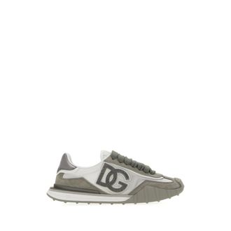 Dolce & Gabbana Femme, Chaussures, Gris, Taille: 38 EU Baskets en tissu athl&eacute;tique