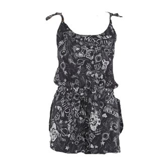 Moschino Underbear Tuta Corta Cotone - - Jumpsuits & Playsuits - Damen - Schwarzk - L