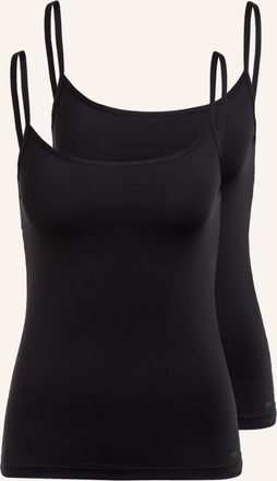 Skiny Skiny 2er-Pack Tops Advantage Micro schwarz