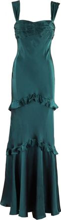 Saloni Femme, Robes, Vert, Taille: 34 FR Selma Dress