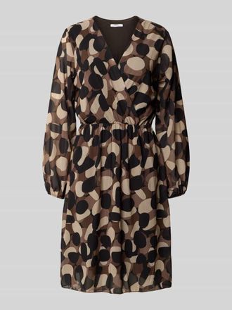 Zabaione Kleid aus Viskose-Mix mit V-Ausschnitt Modell Yasmin