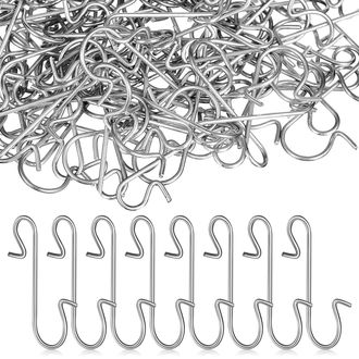 Angoily 120 St&uuml;ck S F&ouml;rmige Kugelhaken aus Metall Weihnachtskugelhaken f&uuml;r Baumdeko Stabile Schnellaufh&auml;nger In Rustikaler Farbe f&uuml;r Christbaumschmuck und Fes