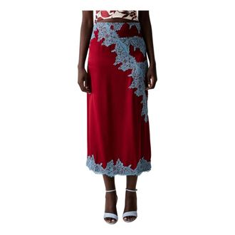 Never Fully Dressed Jupe midi - Femme - Jupes - Rouge - Taille: 44 FR