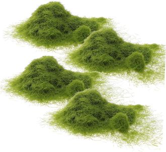Luxshiny 4 St&uuml;ck K&uuml;nstliches Moospulver Nylon Dekomaterial Realistisch f&uuml;r Selbstgemacht Gartendekoration Langlebig Bruchfest