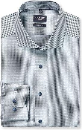 Olymp Luxor Chemise &agrave; manches longues pour homme, faux uni, 054, coupe moderne, 21,16 Royal Kent, Vert 45, 44