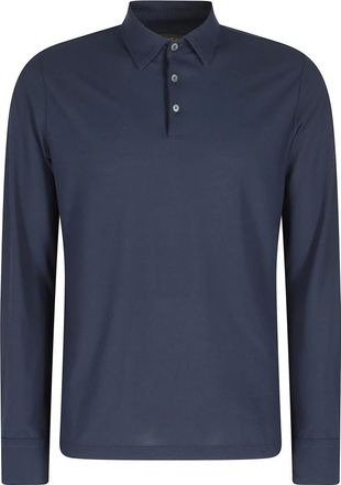 Zanone Homme, Tops, Bleu, Taille: M Polo ML Ice Cotton