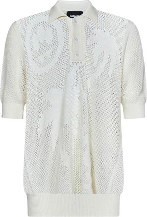 Barrow Barrow, Homme, Tops, Blanc, Taille: L Polo effetto vissuto