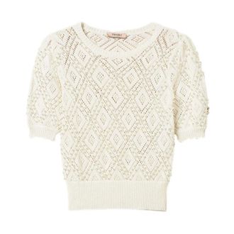 Twinset Femme, Pulls, Beige, Taille: 40 FR Twin-set Sweaters