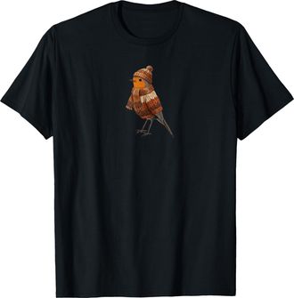jz.birds Rotkehlchen Vogelfreund Gartenvogel Singvogel Biologe Vogel T-Shirt