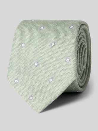 Gierremilano Seidenkrawatte aus reiner Seide mit Logo-Patch (7,5 cm)