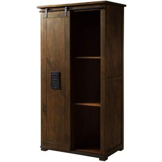 Massivmoebel24 Armoire en bois de manguier huilé railway 416