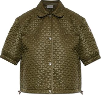 Moncler Femme, Vestes, Vert, Taille: 36 FR Quilted Shirt