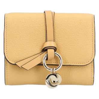 Chlo&eacute; Genarbte Leder Clutch - - Bags - Damen - Gelb - ONE SIZE