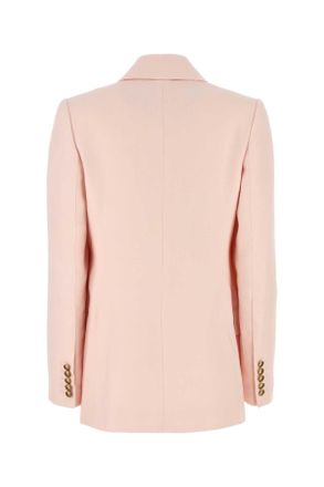 Zimmermann Womens Pastel Pink Linen Crush Blazer Giacche E Gilet Jacket