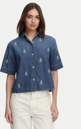 Tommy Hilfiger Jeanshemd WW0WW50624 Blau Relaxed Fit