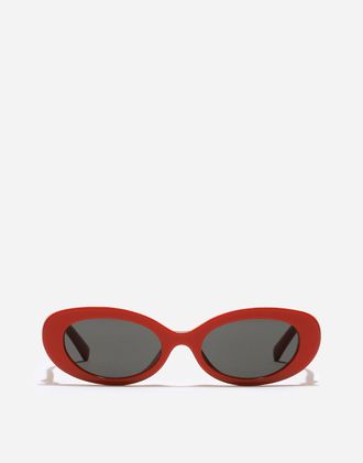Dolce & Gabbana Devotion Sunglasses - Frau Neuheiten Rot Acetat Onesize