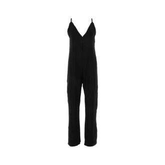 Jil Sander Eleganter Satin-Jumpsuit - - Jumpsuits & Playsuits - Damen - Schwarzk - XS