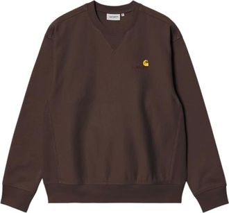 Carhartt Work in Progress Homme, Sweatshirts et sweats &agrave; capuche, Brun, Taille: XL American Script SweaT-shirt