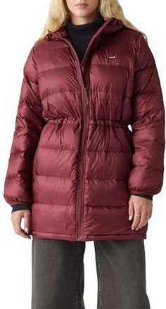 Levi's Veste Polly Midi Puffer pour femme, bordeaux, L