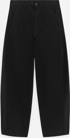 Arket Hose Mit Barrel Leg -Schwarz