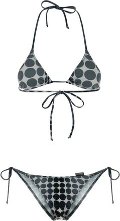 Jean Paul Gaultier Femme, Maillots de bain, Gris, Taille: 36 FR Re-edition - The Black & White Dots Bikini