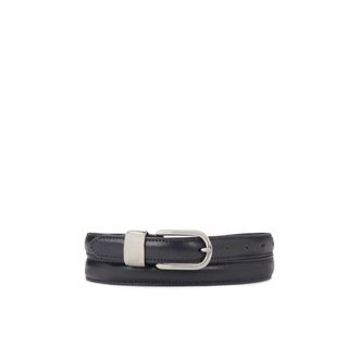 Kazar Schmaler marineblauer G&uuml;rtel mit silberner Schnalle - - Accessories - Damen - Blau - 90 CM