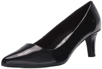 Easy Street Damen spitz Pumps, Schwarz Lack, 41.5 EU