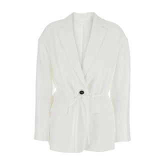 Brunello Cucinelli Femme, Vestes, Blanc, Taille: 32 FR Vestes