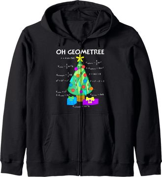 MathWare Oh Geometree Weihnachtsbaum Mathematiklehrer Weihnachten Kapuzenjacke